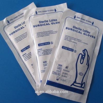 China China Disposable Latex Medical Surgical Gloves Sterile AQL 1.5 9MPa for sale