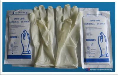 China Disposable Powder Free Latex Examination Gloves CE ISO 9001 240mm Length for sale
