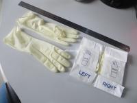 China China White Latex Disposable Gloves AQL 1.5 Surgical Grade 260mm Length for sale