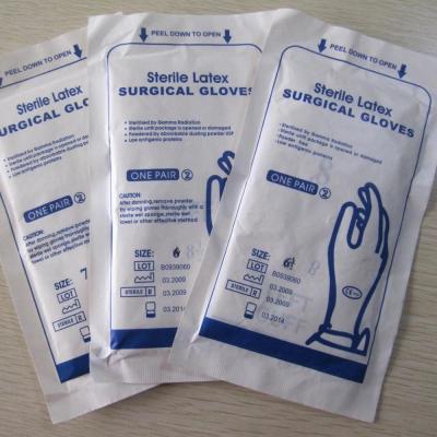 China Medical Grade Powder Latex Surgical Gloves Sterile CE ISO 245mm Length for sale