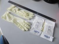 China Disposable Latex Examination Gloves Powder Free Non Sterile 240mm Length XS to XL for sale