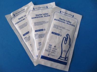 China Disposable Latex Examination Gloves Powdered and Powder Free 240mm Length CE ISO for sale