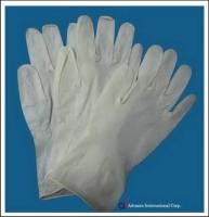 China Powder free latex disposable examination gloves for sale