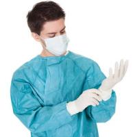 China Disposable Medical Latex Surgical Examination Gloves 240mm Length CE ISO Certified for sale