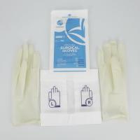 China Disposable Medical Latex Surgical Examination Gloves 240mm Length CE ISO Certified for sale
