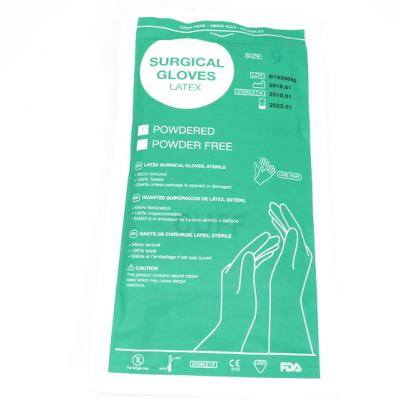 China Disposable Natural Latex Examination Gloves Powder Free White Color 240mm Length XS-XL for sale