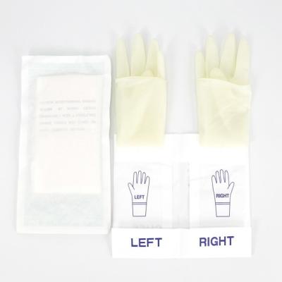 China Powder Free Latex Medical Examination Glove 0.10mm Thickness Disposable for sale