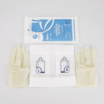 China Sterile Latex Surgical Gloves Powdered CE ISO 9001 245mm Length XS to XL for sale
