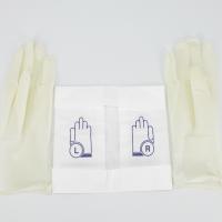 China Medical Latex Examination Gloves Disposable Powdered 240mm Length CE ISO for sale
