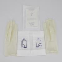 China Disposable Latex Examination Gloves Medical Safe Powdered 240mm Length CE ISO for sale