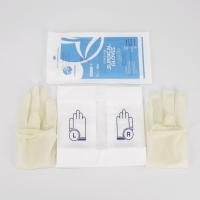 China Disposable Latex Examination Gloves Medical Safe Powdered 240mm Length CE ISO for sale