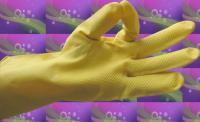 China rubber labor gloves Coated cotton liner Cut Resistant Safety work Gloves for sale