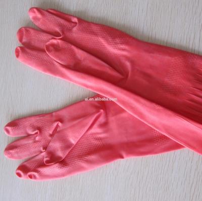 China 100% Eco Silicone Rubber Dish seamless rubber gloves Washing Gloves for sale