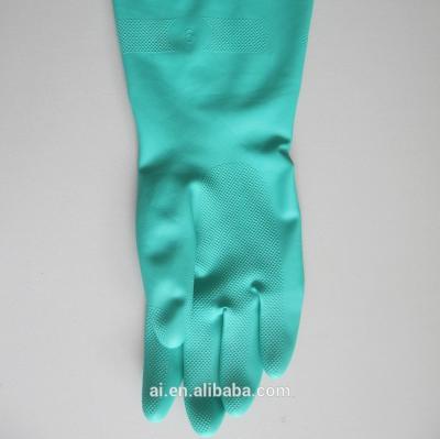 China Protective Work Working Waterproof Latex Household Kitchen Blue Nitrile Gloves for Cleaning for sale