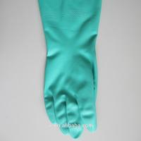 China Protective Work Working Waterproof Latex Household Kitchen Blue Nitrile Gloves for Cleaning for sale