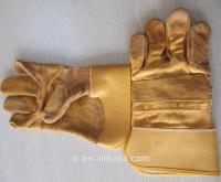 China Different Kinds Of Leather Working Construction Gloves / Plain grey leather working gloves for sale