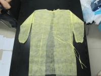 China Disposable Medical Surgical Gown Level 1 2 Sterilized Non Woven Isolation Gown 16 50gsm for sale