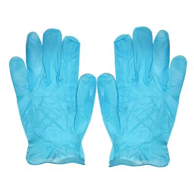 China Comfortable Harmless Blue Disposable Hand Gloves Powder free for sale