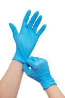 China Disposable Nitrile Vinyl Blend Gloves 100pcs Box Powder Free 0.08mm Thickness for sale