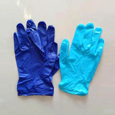 China Disposable Nitrile Vinyl Blend Gloves 0.08mm Powder Free Latex Free Exam Gloves for sale
