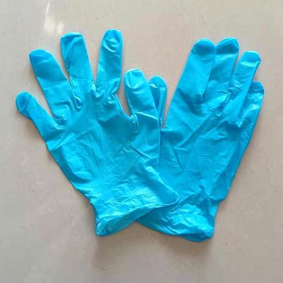 China Nitrile Vinyl Blend Gloves 9MPa 4.0g Non Powdered Household Disposable 100pcs for sale