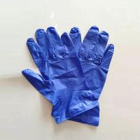China 240mm 3.1mils Purple Nitrile Vinyl Blend Powder Free Exam Gloves Disposable for sale