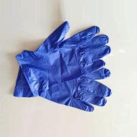 China Harmless Multisize 	Powder Free Blue Nitrile Vinyl Blend Gloves for sale