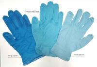 China EN455-2 AQL 4.0 Powderfree Nitrile Vinyl Blend Disposable Gloves 0.08mm 240mm Length for sale