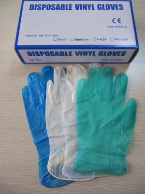 China 4 Mil Ambidextrous PVC Disposable Vinyl Examination Gloves Non Sterile 240mm Length for sale