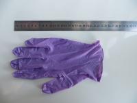 China 9.6 Inch Blue Vinyl Disposable Exam Gloves 100 Pcs Latex Free Powder Free for sale