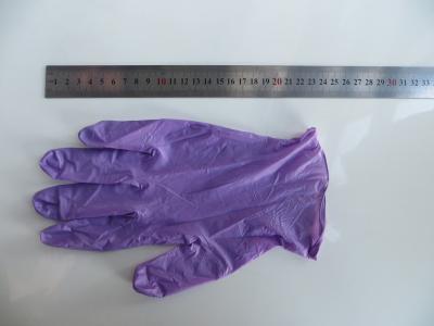 China 9.6 Inch Blue Vinyl Disposable Exam Gloves 100 Pcs Latex Free Powder Free for sale