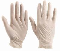 China GMP Thick Powdered Latex Disposable Gloves 240mm Length for Personal Care for sale