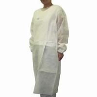 China FDA Lint Free Long Sleeve Disposable Isolation Gowns 16-50gsm S-XXXL for sale