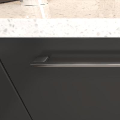 China 200mm 228mm Matte Black Cabinet Hardware Handles Pulls Bulk for sale