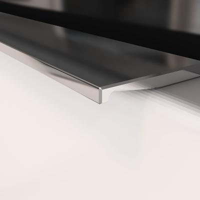 China 120mm Aluminum Chrome Furniture Hardware Handle For Cupboard Cabinet for sale
