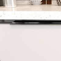 China 120mm Aluminum Chrome Furniture Hardware Handle For Cupboard Cabinet for sale