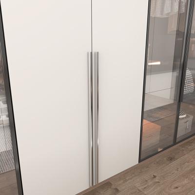 China Screw Mounted 160mm Kitchen Door Handles Polished Chrome Cabinet Pulls for sale