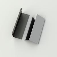 China ISO Matte Black Aluminum Cabinet Handles Pulls For Bedroom Wardrobe Dresser for sale