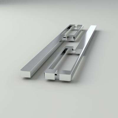 China Brushed Chrome Aluminum 128mm Kitchen Door Handles For Cupboard for sale