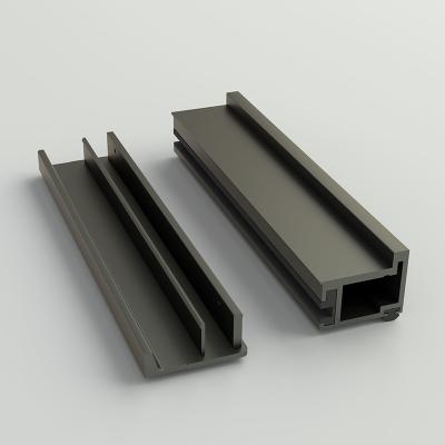 China GAINER Glass Frame Aluminum Furniture Profile Handle For Wardrobe for sale