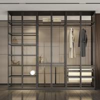 China Waterproof Aluminium Frame Furniture Walk In Robe Cabinetry For Dressing Room for sale