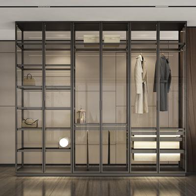 China Waterproof Aluminium Frame Furniture Walk In Robe Cabinetry For Dressing Room for sale