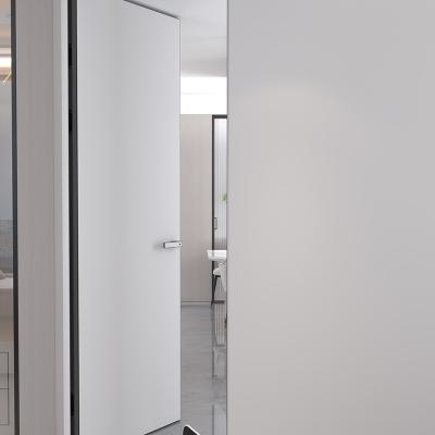 China Honeycomb Aluminium Framed Internal Doors Veneer Finish Outward Inward Opening for sale