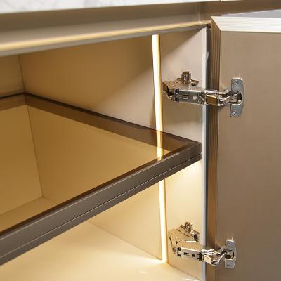 China Minimalist Style Aluminum Modular Kitchen Service Shelves for sale