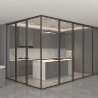 China 8mm Thick Aluminium Interior Sliding Glass Doors For Living Room Partition for sale
