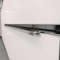 China ODM Lacquered Cabinet Hardware Handles J Shape Pull For Kitchen Door for sale