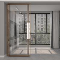 China Slimline Aluminium Internal Sliding Doors For Partition Wall Kitchen Office for sale
