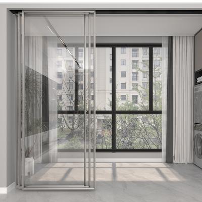 China 80KG Conservatory Aluminium Internal Sliding Doors Sound Insulated for sale