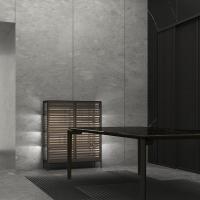 China Luxury Living Room Furniture Storage Rack Aluminum + Glass Material for sale