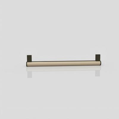 China Bathroom Furniture Hardware Handle Dresser Solid Leather Wrapped Handle for sale